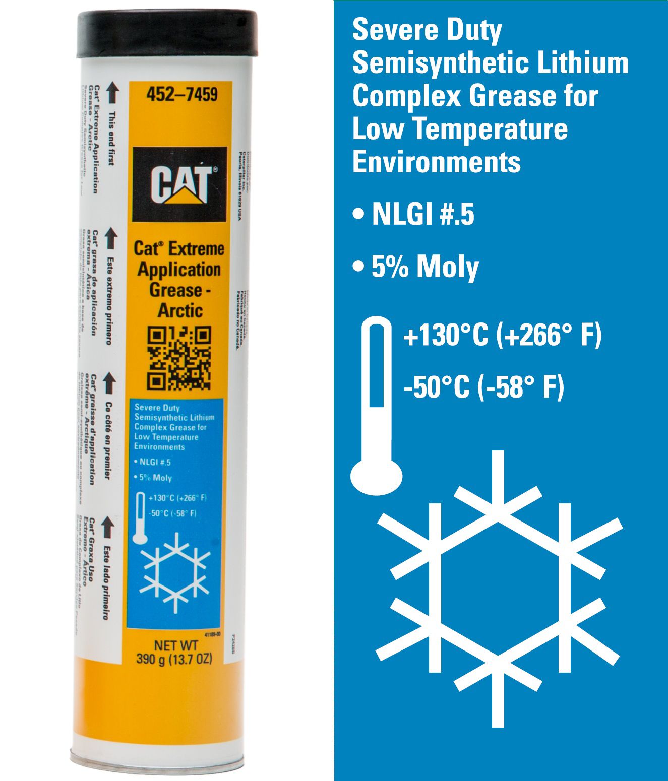 452-7459: EXTREME APPLICATION GREASE-ARCTIC CARTRIDGE | Cat® Parts Store