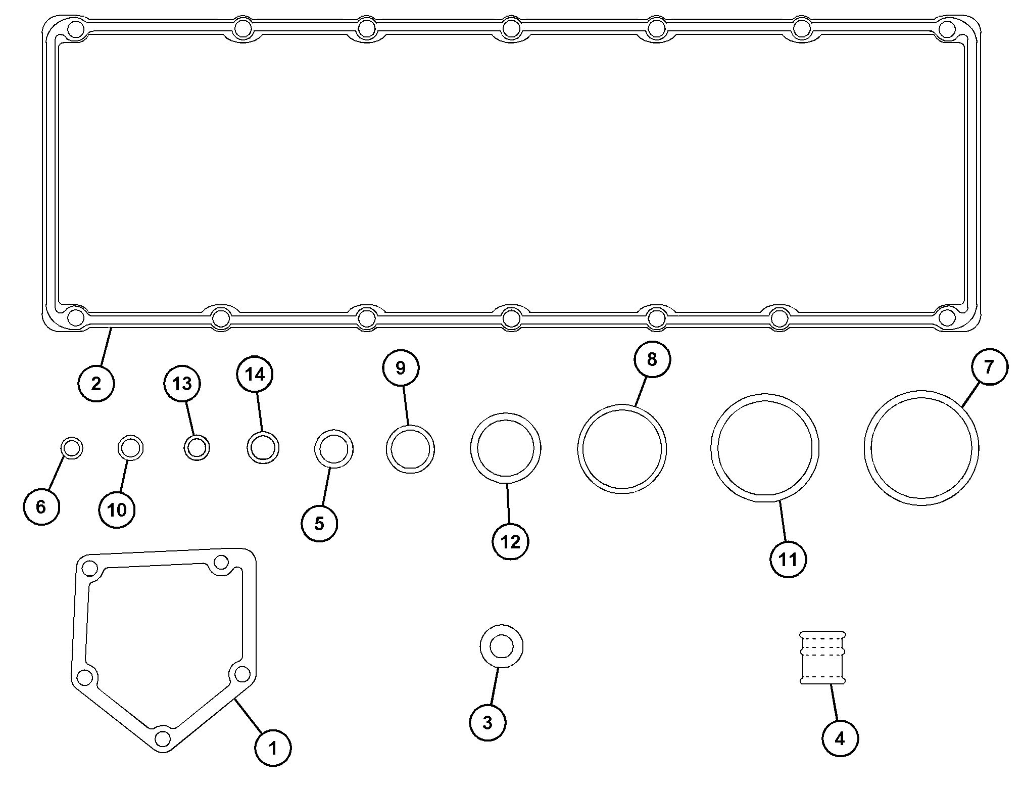 471-8145: KIT-FLYWHEEL HOUSING GASKET | Cat® Parts Store