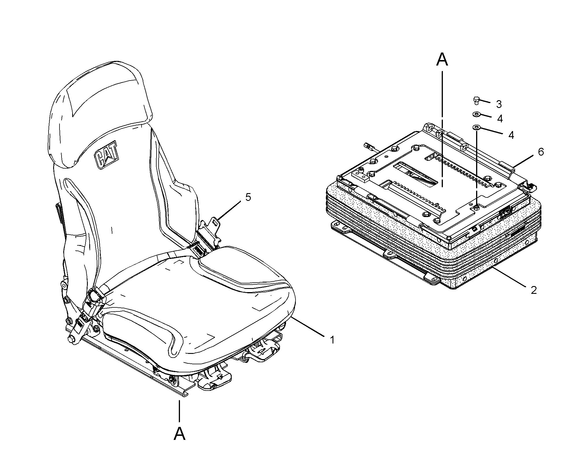 362-1769: SEAT GP-SUSP | Cat® Parts Store