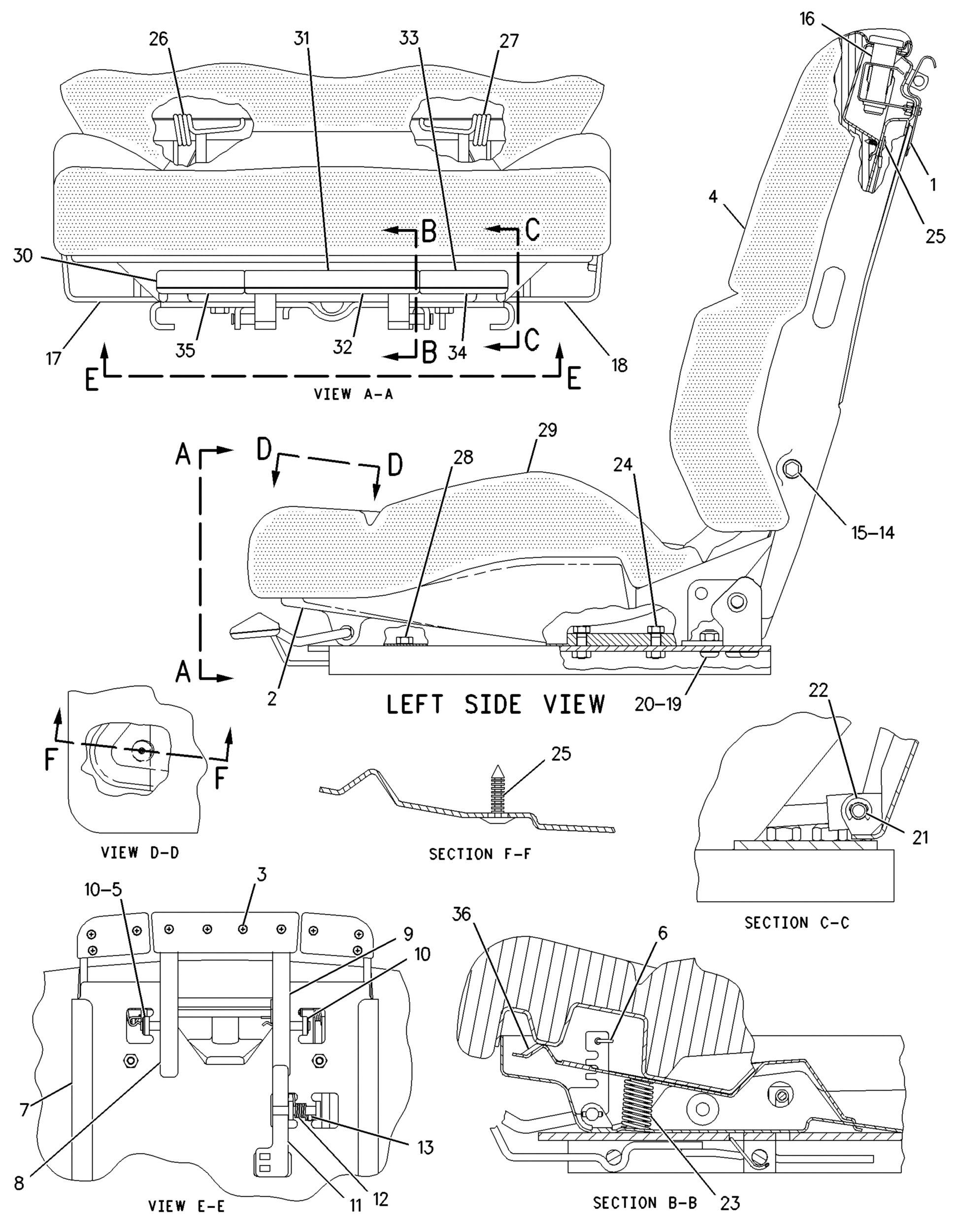 8Y-6882: SEAT GP | Cat® Parts Store