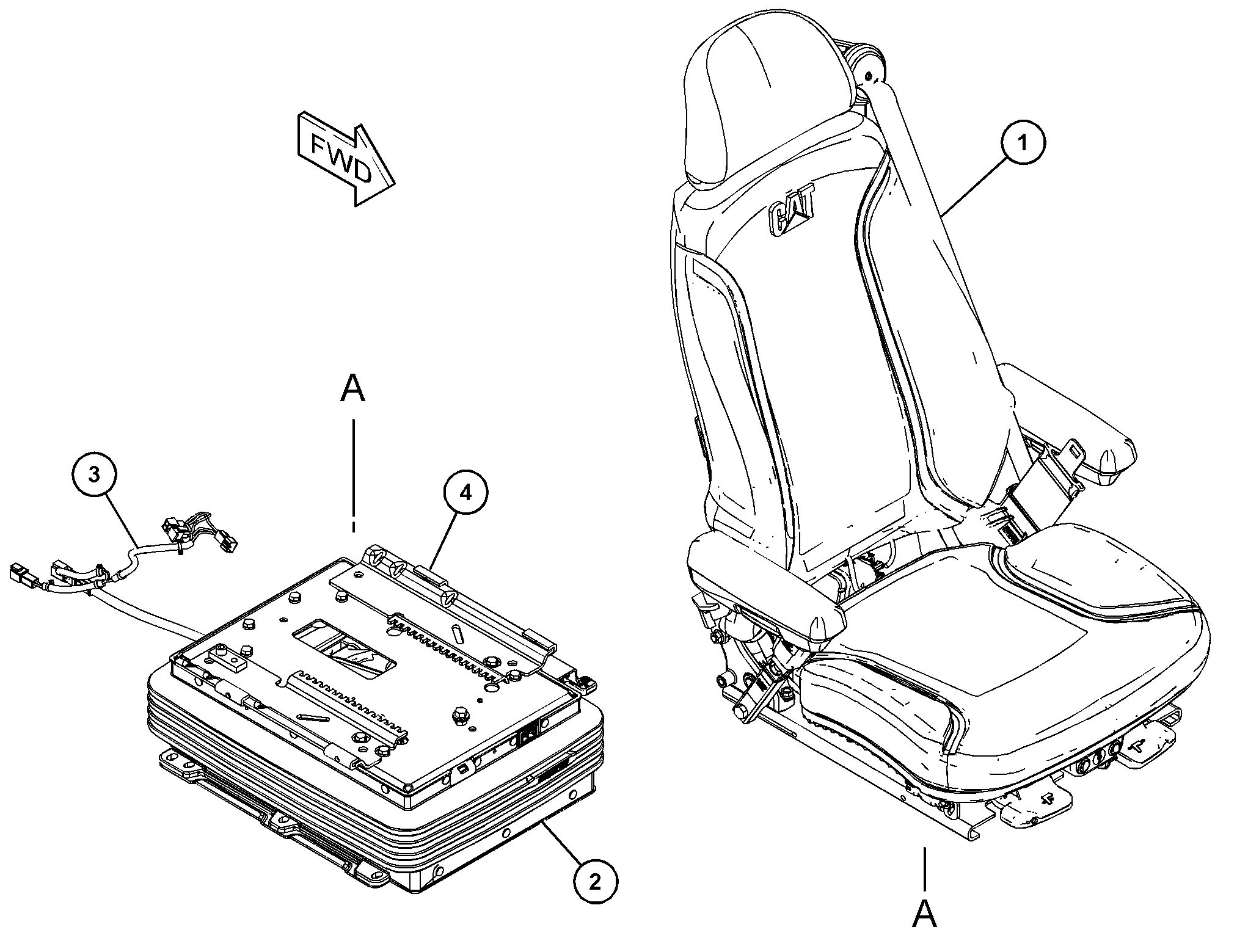 358-3842: Suspension Seat | Cat® Parts Store