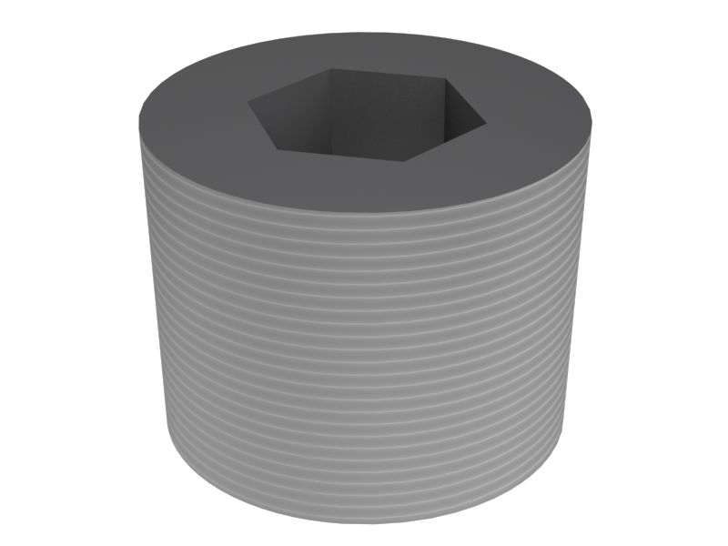 141-1546: 1/2" Hex Countersunk Pipe Plug | CATCorp