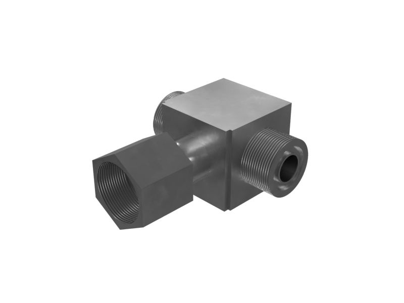 6V-9844: Male to Male to Female Hex Head Swivel Tee Adapter | Cat ...