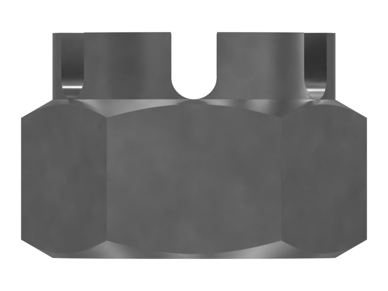 240-5084: M24 x 3mm Hex Slotted Nut | CATCorp