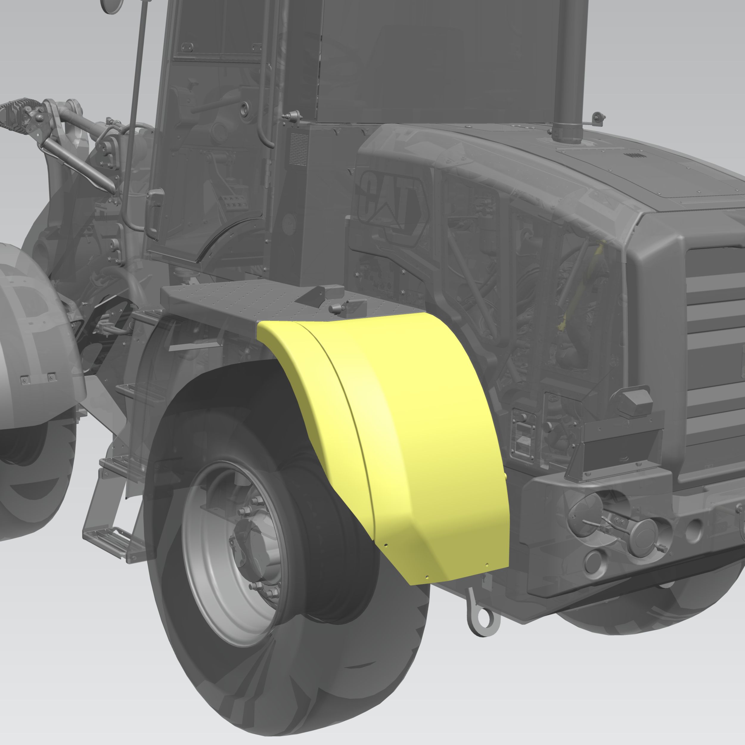 593-1500: Non-Metal Rear Fenders Kit (STD) | Cat® Parts Store