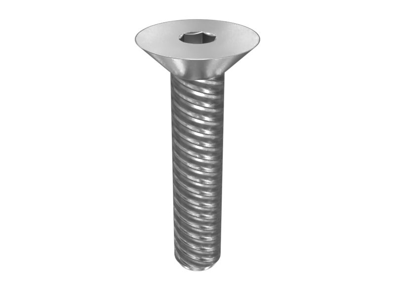 582-9450: M5-0.8 x 25mm Countersunk Flat Head Internal Hex Screw | Cat ...