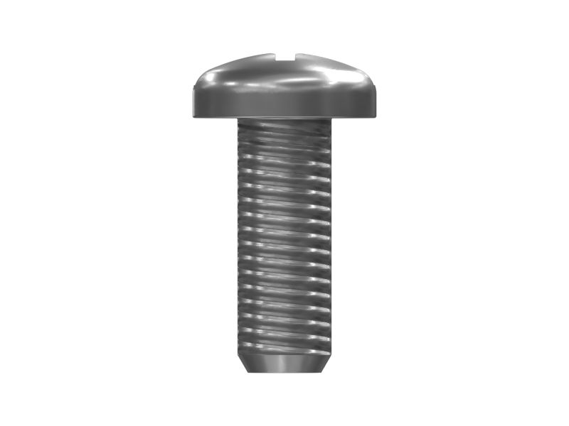 4B-1219: No. 6 (.138)"-32 x 3/8" Rounded Pan Head Slotted Screw | CATCorp