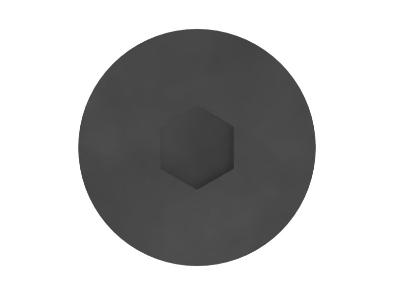 031-6100: 1/4"-20 x 1/2" Countersunk Flat Head Internal Hex Screw | Cat ...