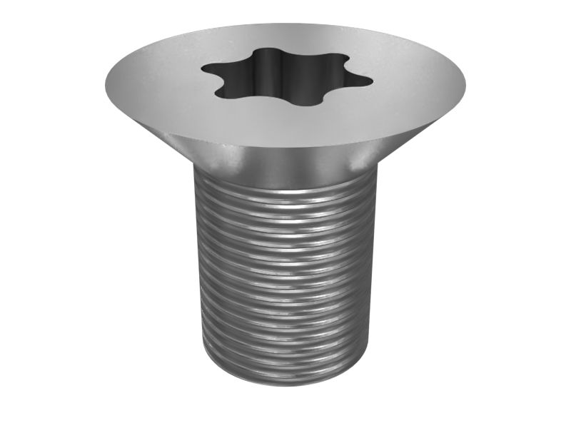 9X-0289: M10-1.5 x 16mm Countersunk Flat Head Hexalobular Screw | Cat ...