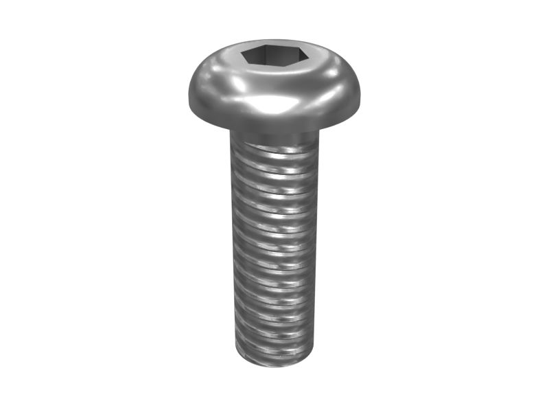 193-4623: No. 10 (.190)"-32 x 1/2" Rounded Pan Head Internal Hex Screw ...