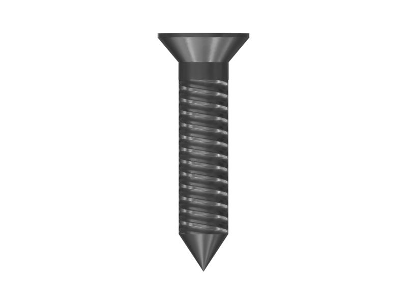 220-6420: No. 7 (.151)"-19 x 3/4" Countersunk Flat Head Cross Slot ...