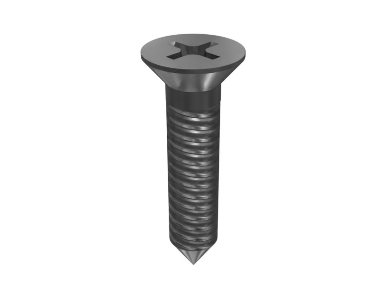 220-6420: No. 7 (.151)"-19 x 3/4" Countersunk Flat Head Cross Slot ...