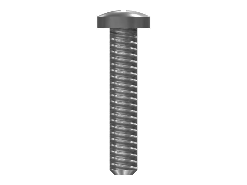 293-2751: No. 8 (.164)"-32 x 7/8" Rounded Pan Head Cross Slot Screw ...