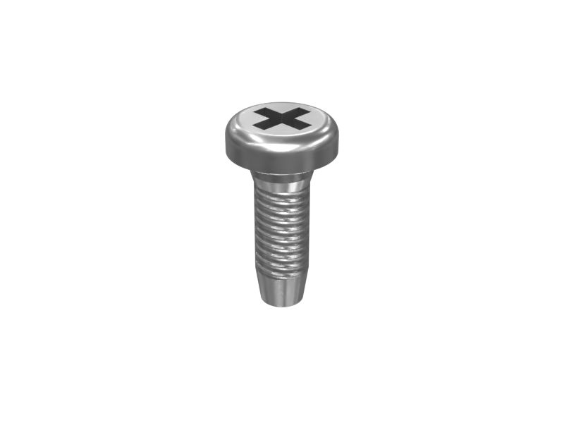 431-8824: No. 8 (.164)"-32 x 1/2" Rounded Pan Head Cross Slot Screw ...