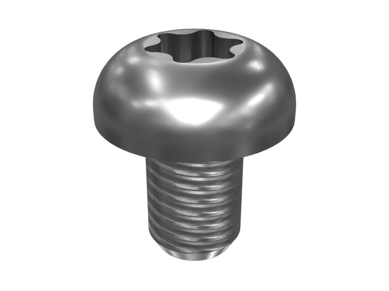 285-3944: No. 8 (.164)"-32 x 1/4" Rounded Pan Head Hexalobular Screw ...