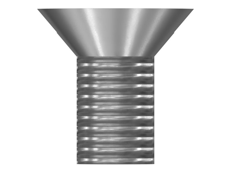 7B-6636: 3/8"-24 x 3/4" Countersunk Flat Head Slotted Screw | Cat ...