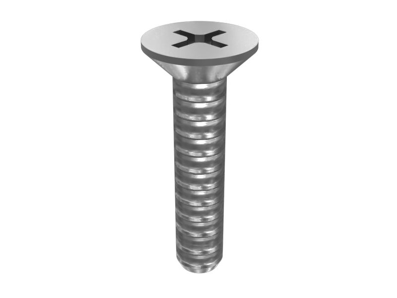 439-1288: M4-0.7 x 20mm Countersunk Flat Head Cross Slot Screw | Cat ...