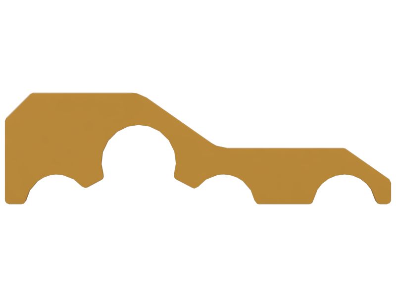 202-1474: 40mm Width Hydraulic Lines Mounting Block | CATCorp