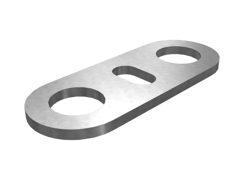 237-0263: 4mm Thick Hood Tilt Lines Mounting Plate | CATCorp