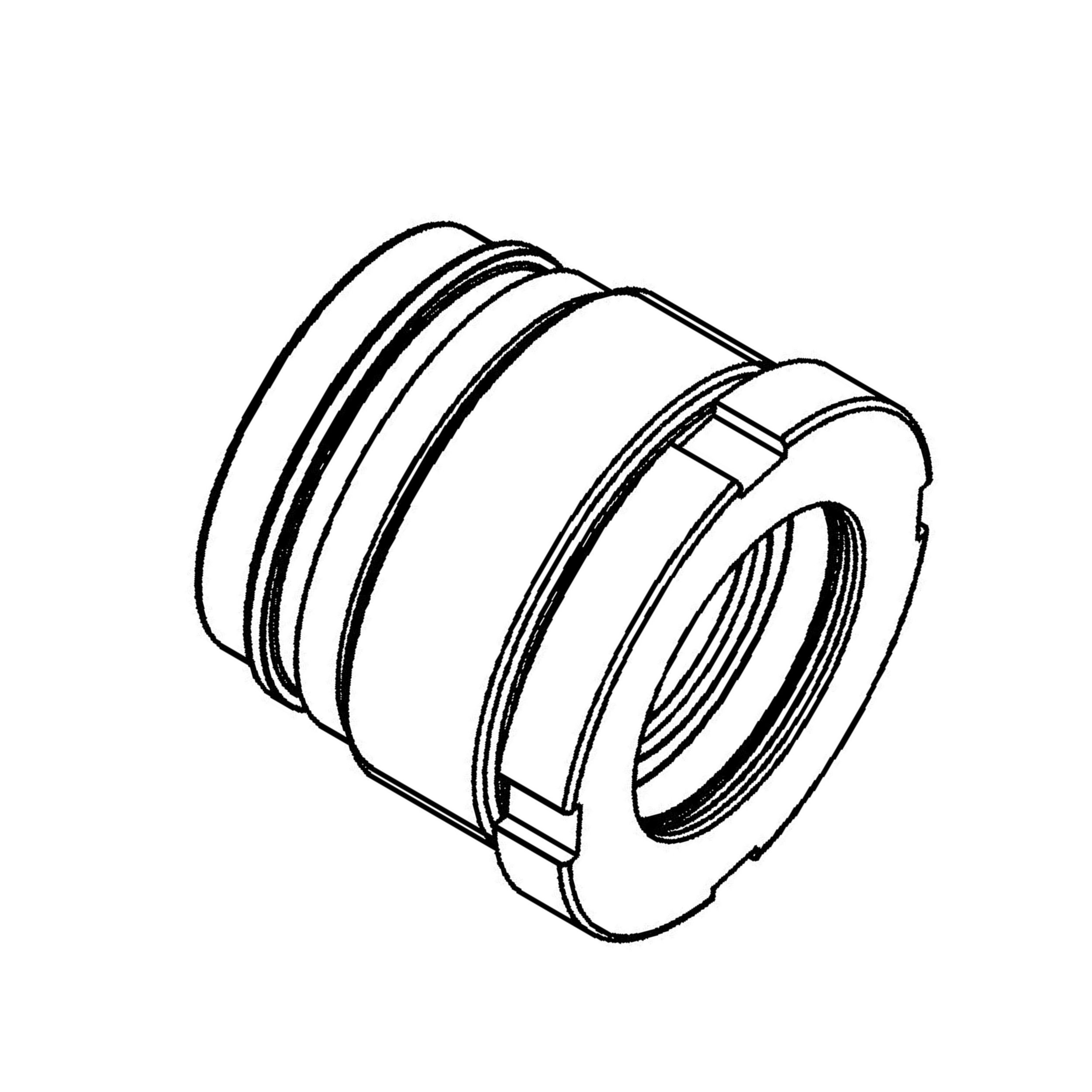 624-1496: M75 Thread Hydraulic Cylinder Head | Cat® Parts Store