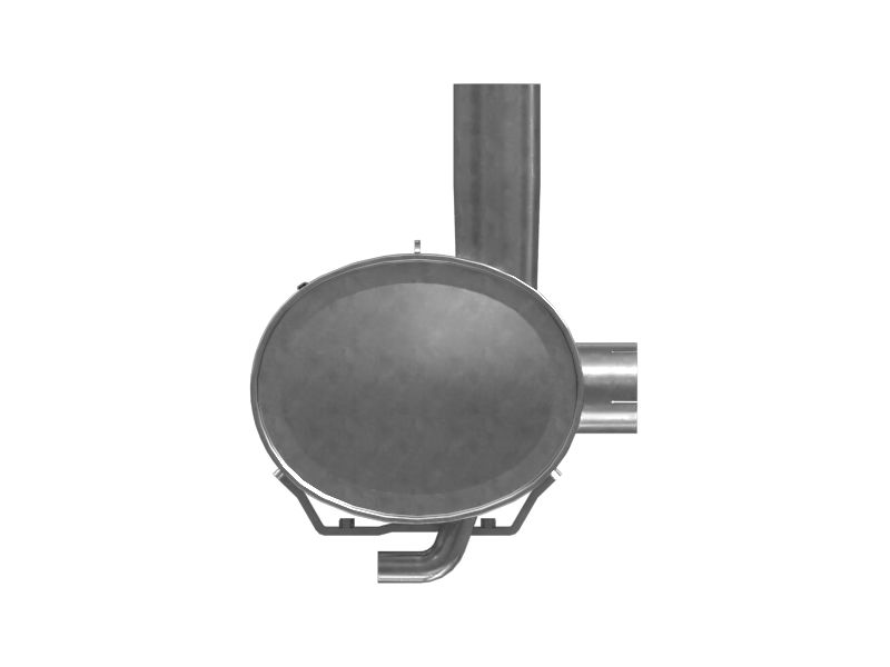 458-8302: 847mm Overall Length Steel Muffler | Cat® Parts Store