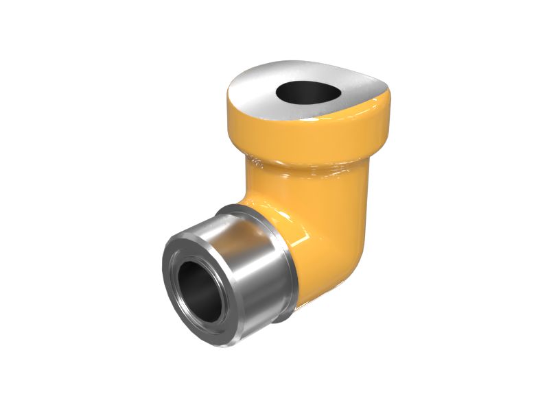 203-7807: 1-3/16-12 UN-2A Lift Cylinder Elbow | Cat® Parts Store