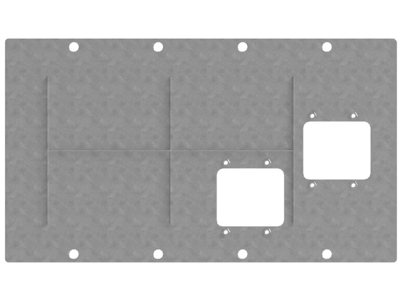 557-1349: 1184.2mm Length Bottom Guard Attachment Plate | CATCorp
