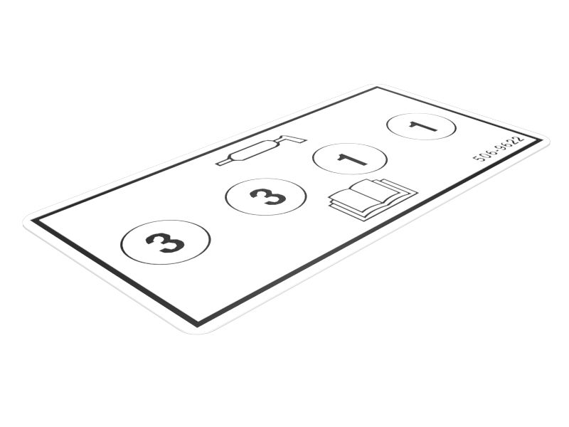 506-9622: Lubrication Points Identification Film Label | Cat® Parts Store