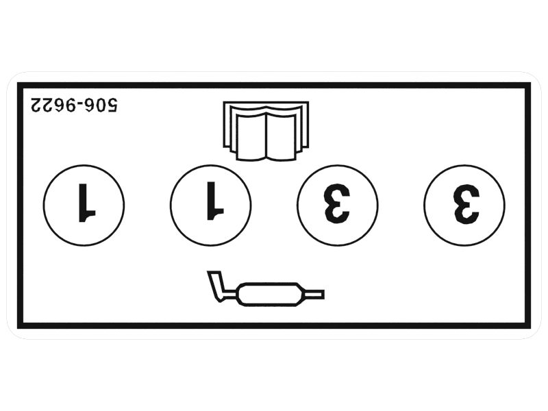 506-9622: Lubrication Points Identification Film Label | Cat® Parts Store