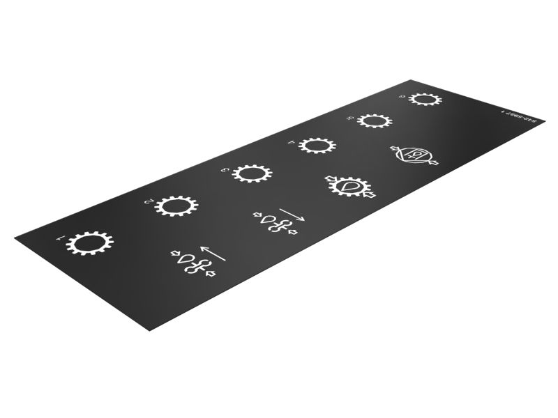 542-5957: Lubricant Port Identification Film | CATCorp