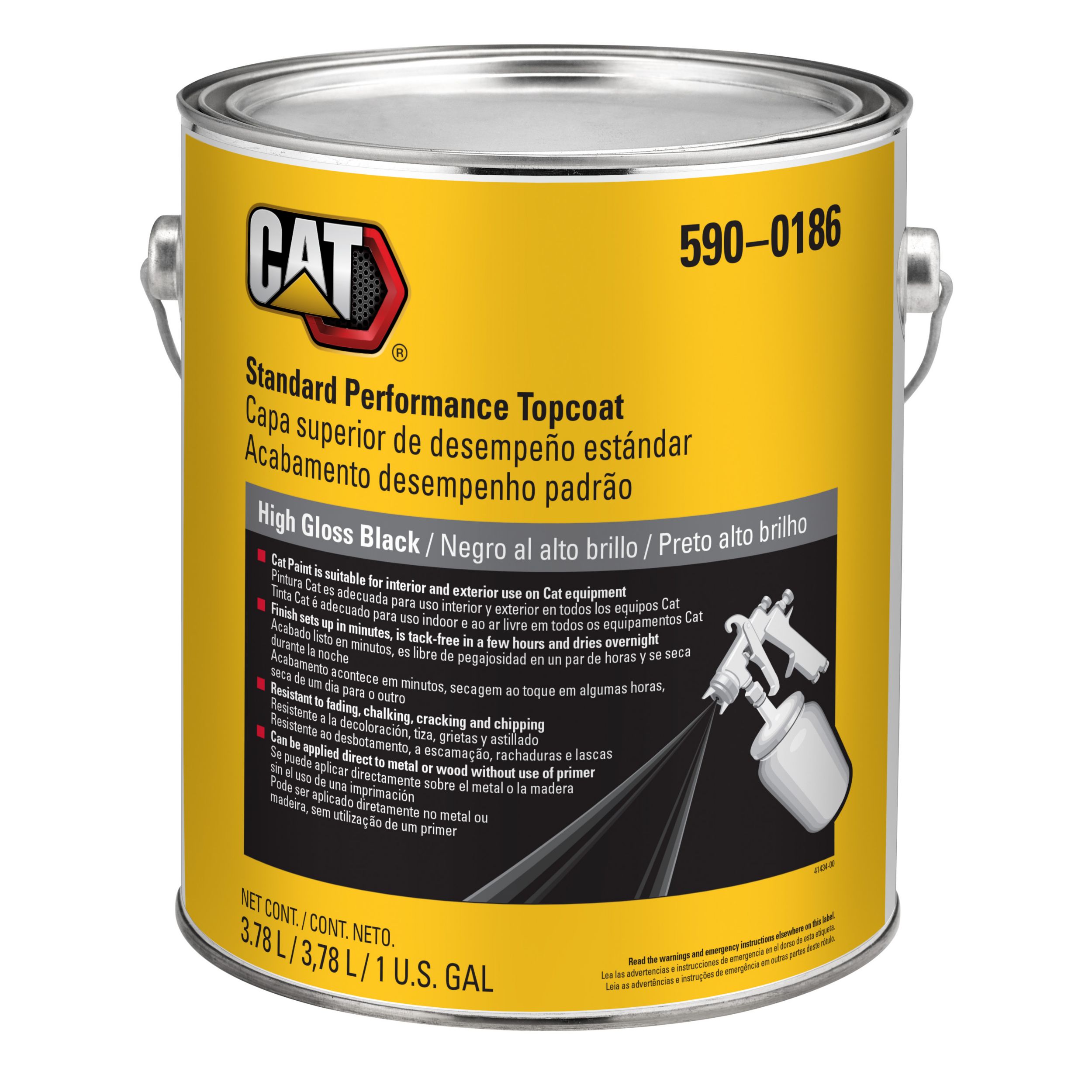 590-0186: 3.8 Liters Black Paint | Cat® Parts Store
