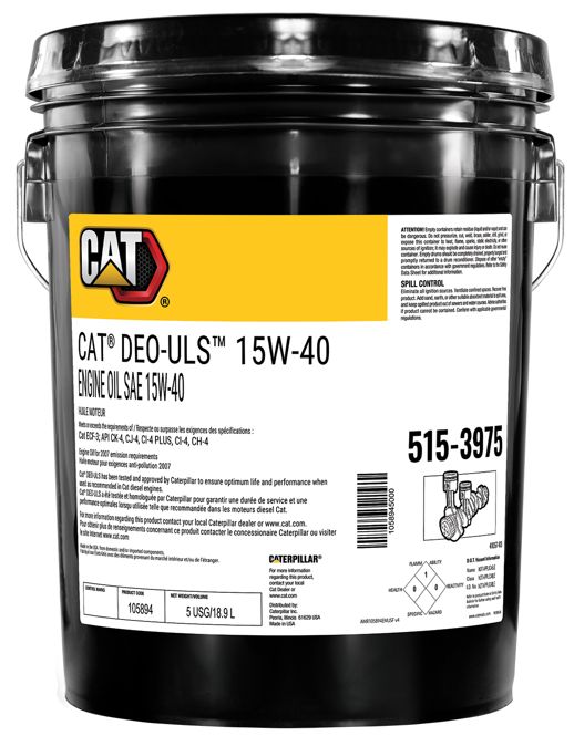 515-3975: DEO-ULS 15W-40 (5 Gallons) | Cat® Parts Store