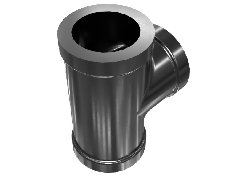 5B-8979: 57.00mm Long Malleable Iron Casted Fluid Carrying Tee Adapter ...