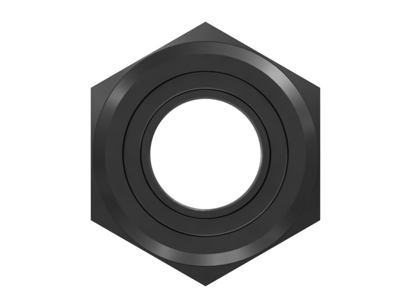 8T-9023: 31.75mm Hexagonal Plated Steel Straight Adapter | CATCorp