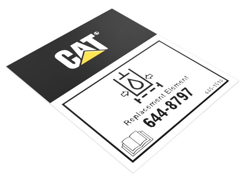 645-3530: Hydraulic Oil Filter Identification Film | Cat® Parts Store