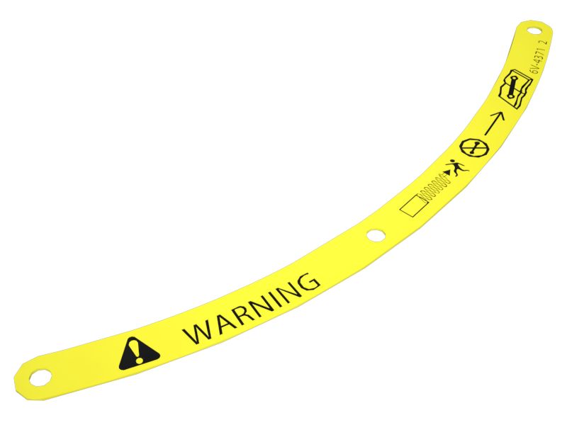 6V-4371: Service Brake Recoil Spring Warning Plate | Cat® Parts Store