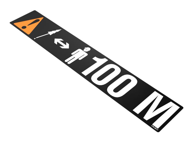 475-2817: 100 M Stay Back Warning Film | CATCorp