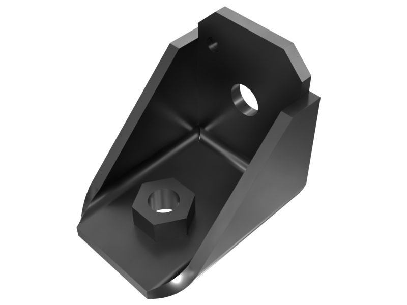 186-1654: 5mm Thick Handrail Mounting Panel Support Bracket | CATCorp