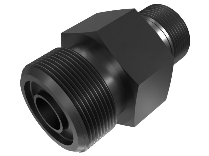 334-5077: 1/4-19 BSPP Thread Fuel Filter Straight Adapter | CATCorp