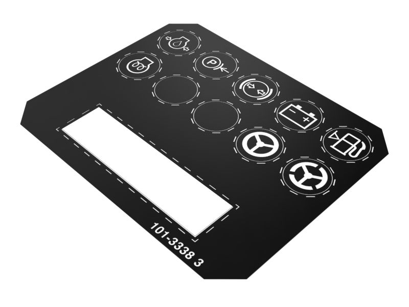 101-3338: Instrument Panel Monitor Identification Film | CATCorp